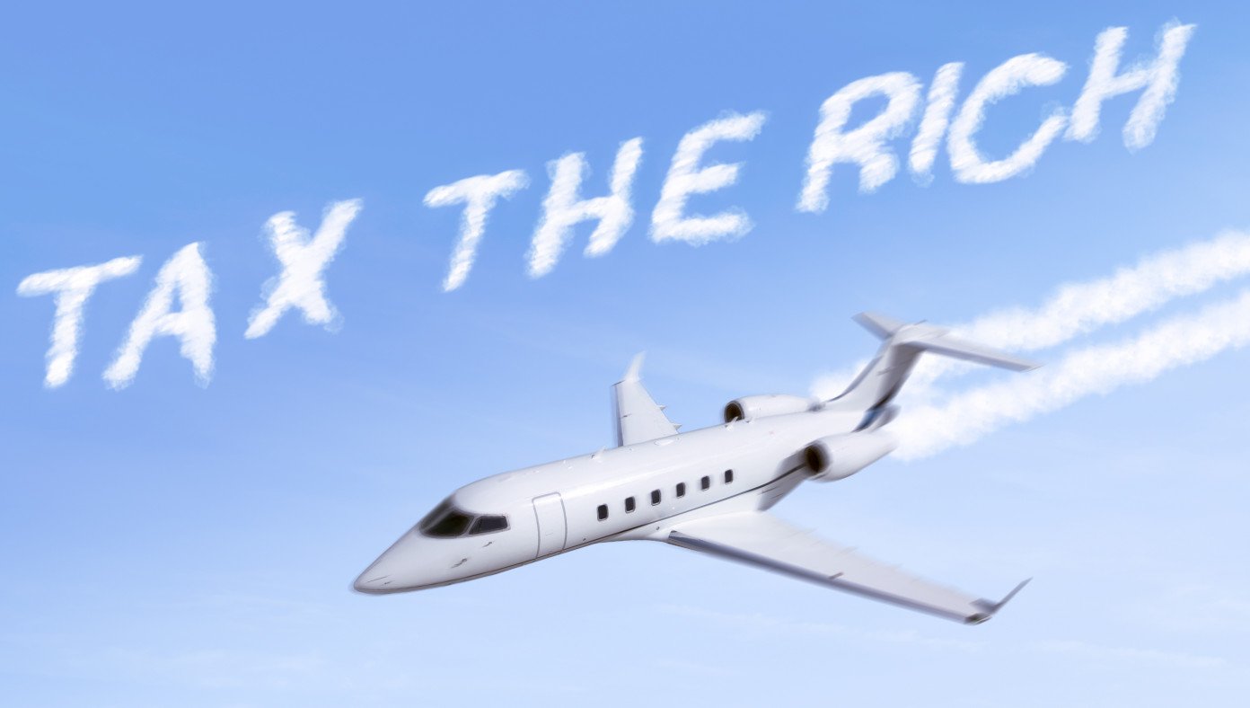 Powerful: AOC Writes 'Tax The Rich' In The Sky With Her Private Jet